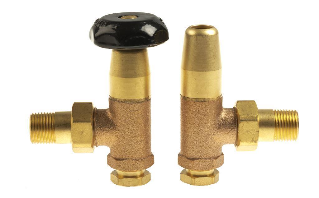 15mm/1/2" Traditional Angled Rad Valve pair – Rob Pond Ltd